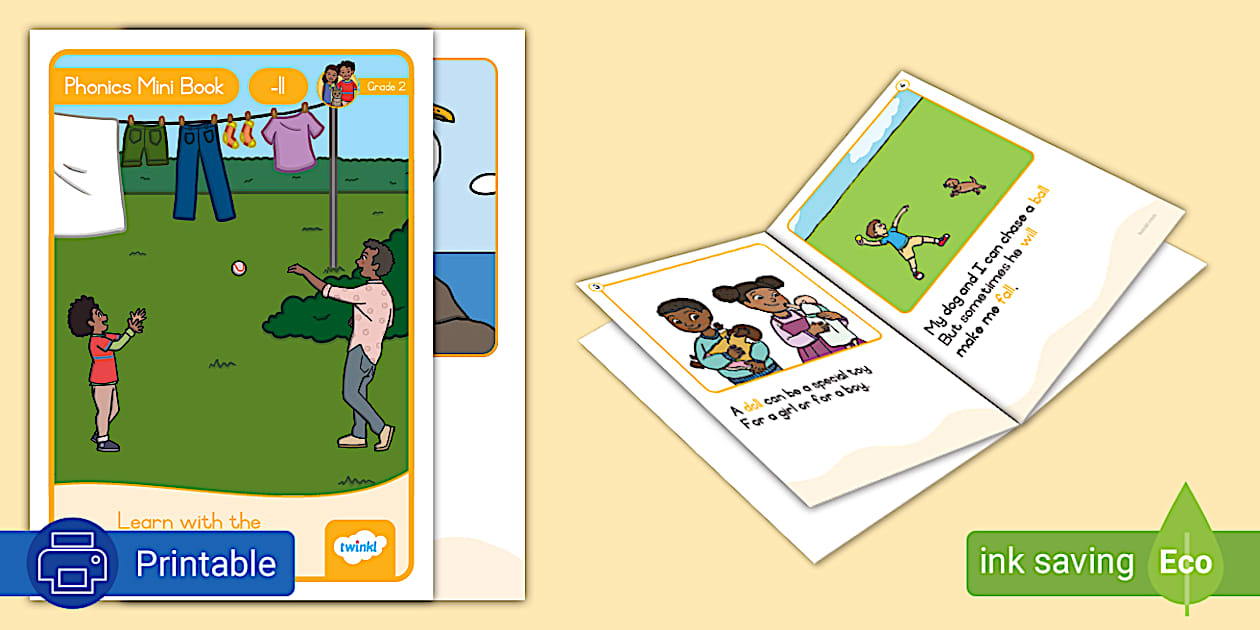 Grade 2 Phonics Mini Book -ll (teacher made) - Twinkl