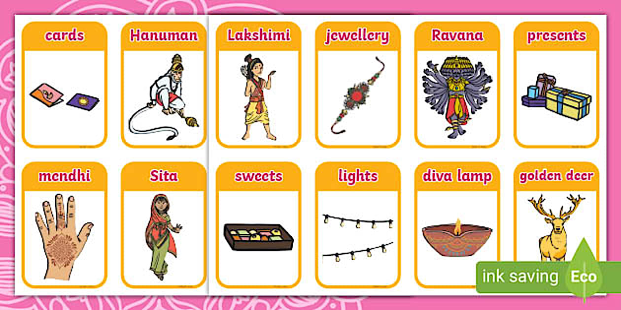 Diwali Flashcards (teacher made) - Twinkl