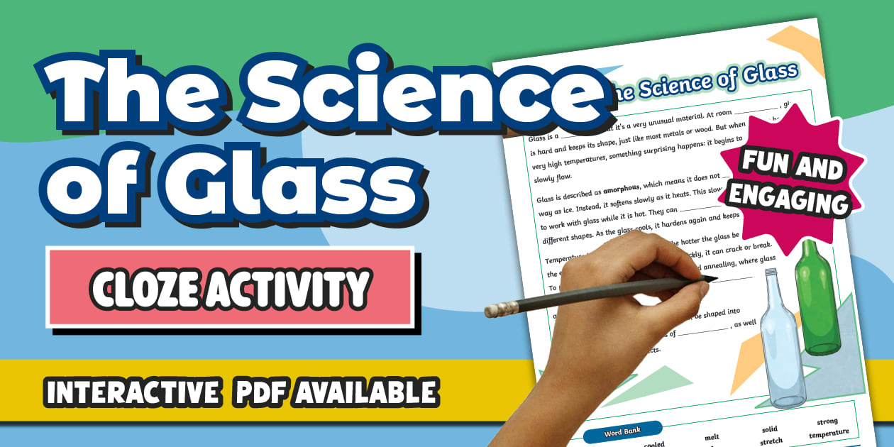 The Science of Glass Cloze Activity