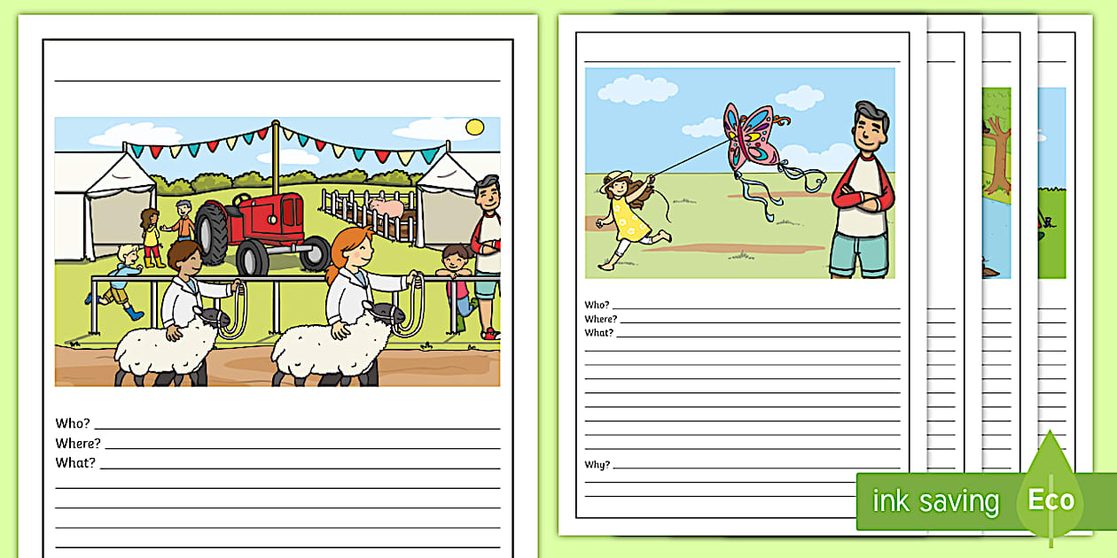 Father's Day Picture Prompt Writing Frames (teacher made)