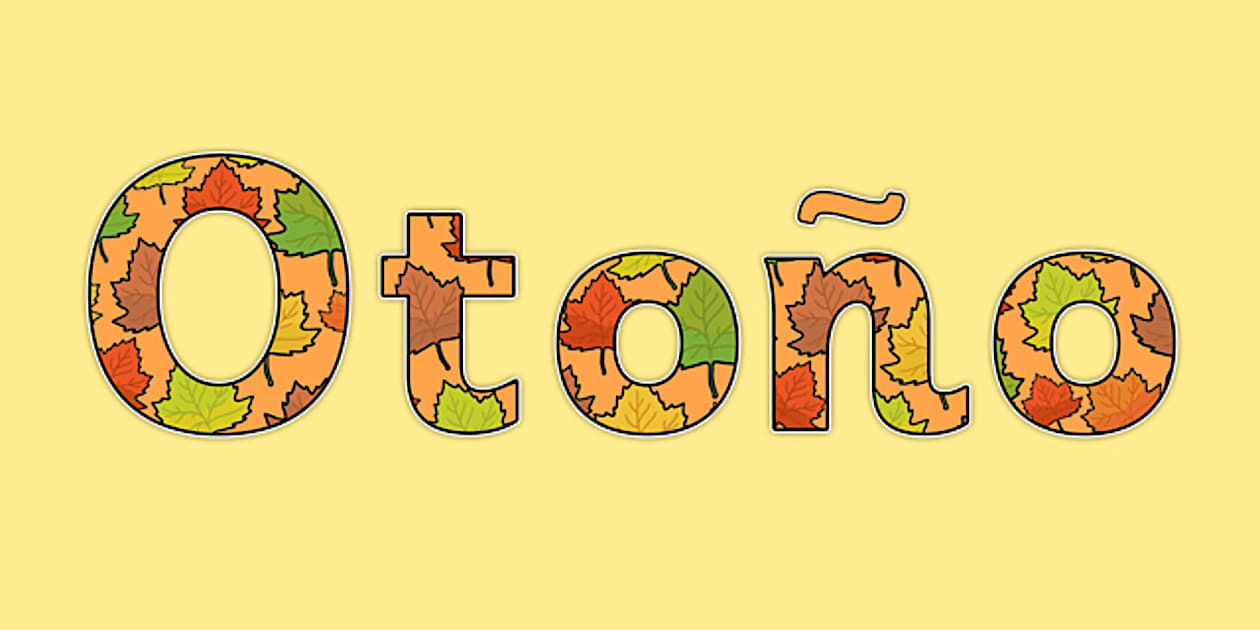 Letras de exposición Otoño (teacher made) - Twinkl