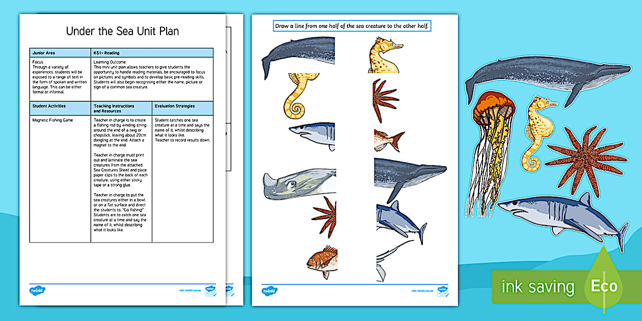 SA Under The Sea Unit Plan Template (professor feito)