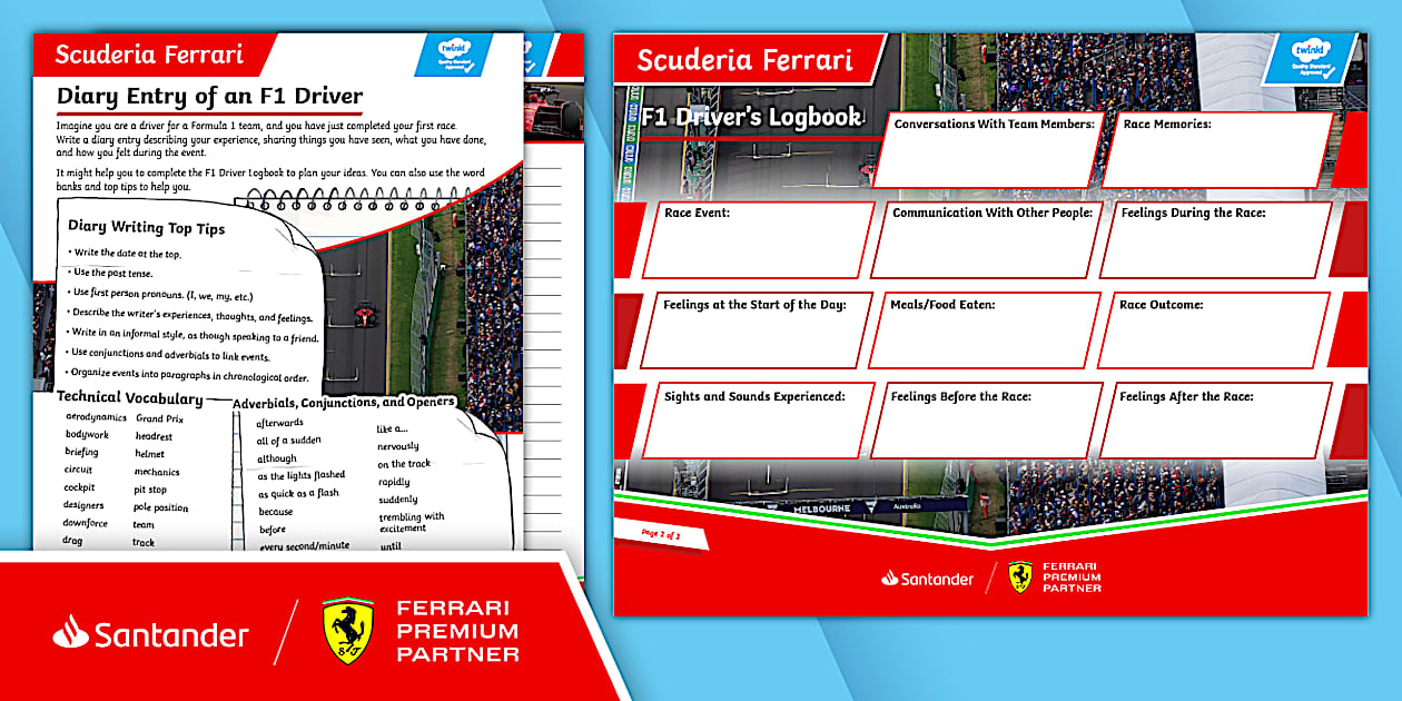 FREE! - Scuderia Ferrari F1: Diary Entry of A Racing Driver