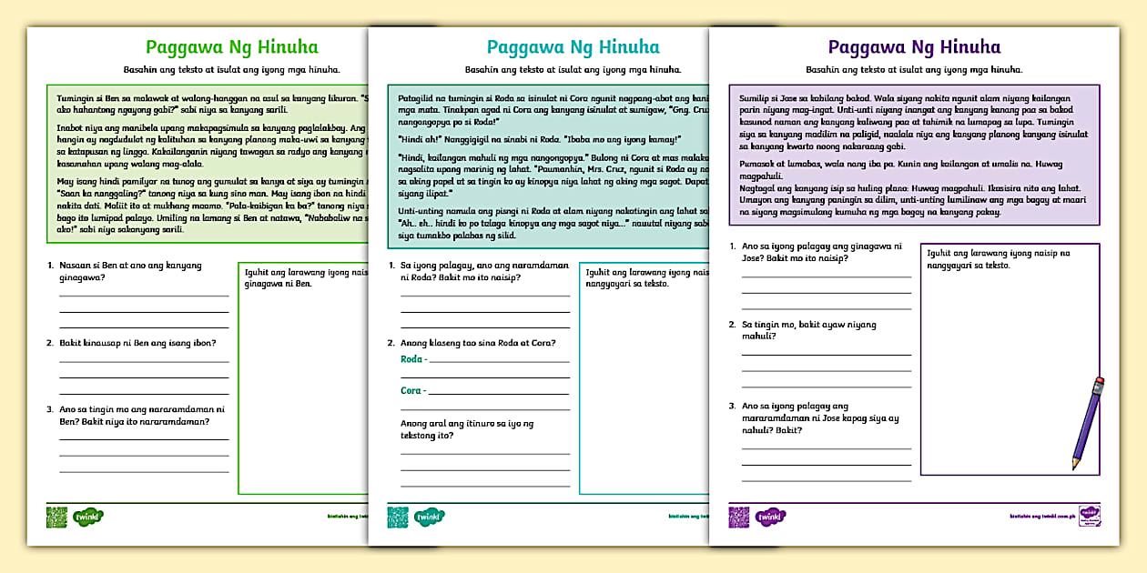 Paggawa Ng Hinuha (Grades 5-6) | Philippines | Twinkl