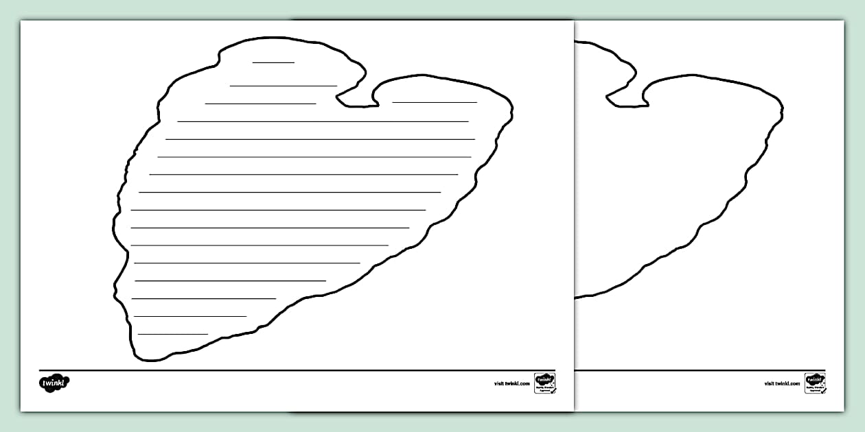 Rainforest Leaves Writing Template teacher Made Twinkl Rainforest Leaves Writing Template teacher Made Twinkl