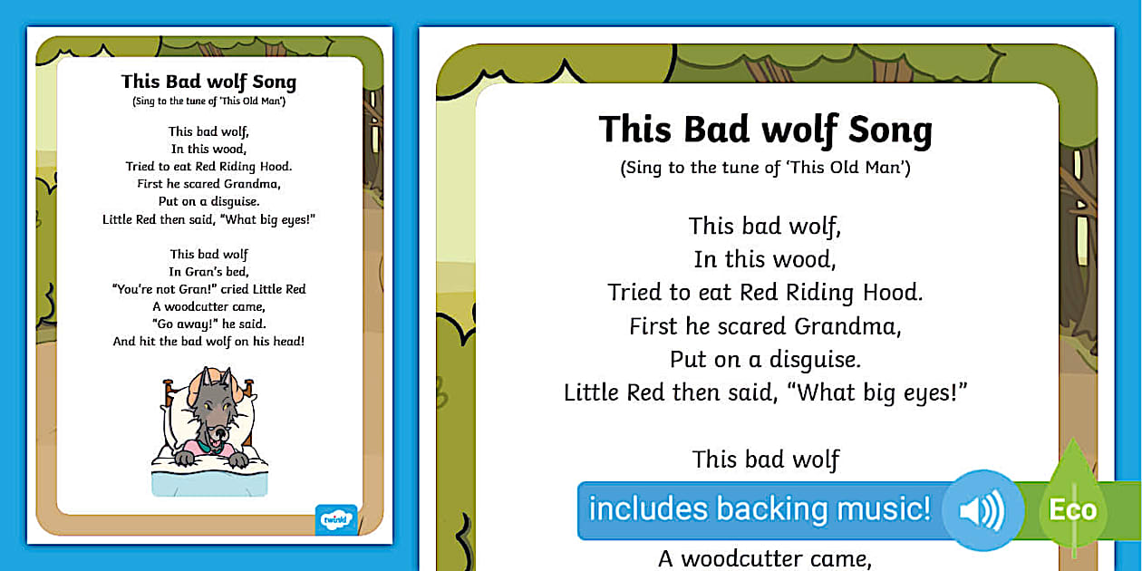 This Bad Wolf Song (teacher made) - Twinkl