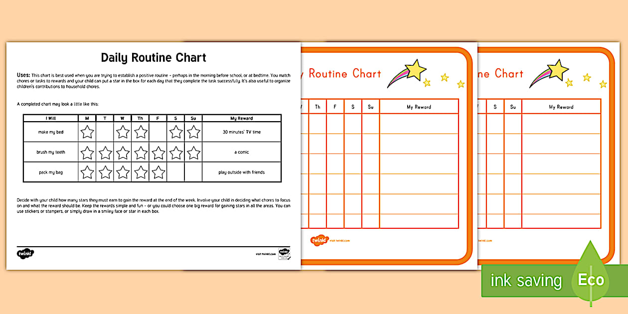 Printable Chore Chart | Resource | Twinkl USA