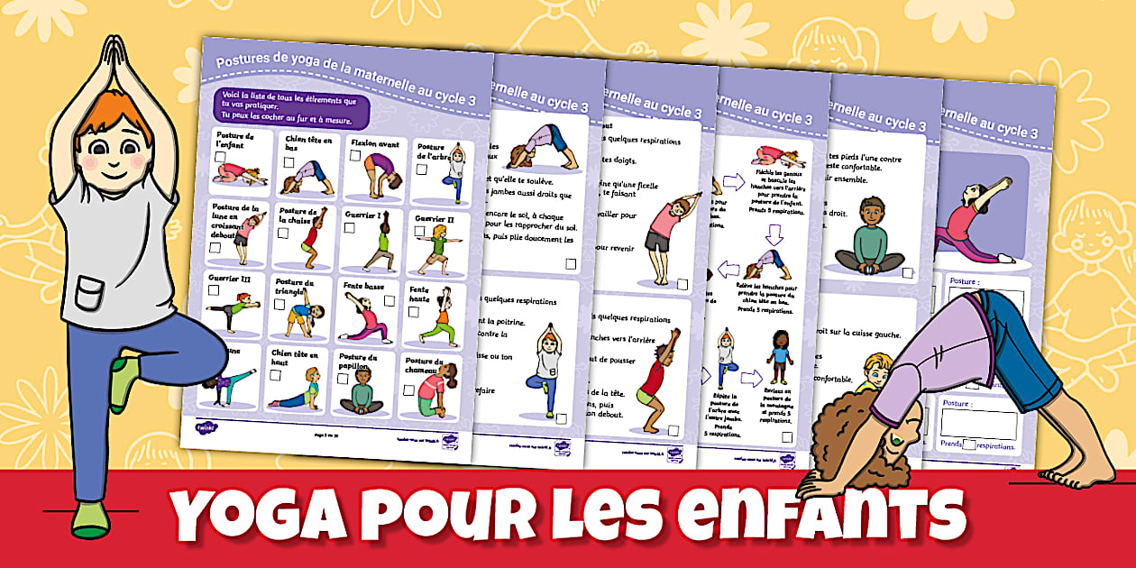 Postures de yoga de la maternelle au cycle 3