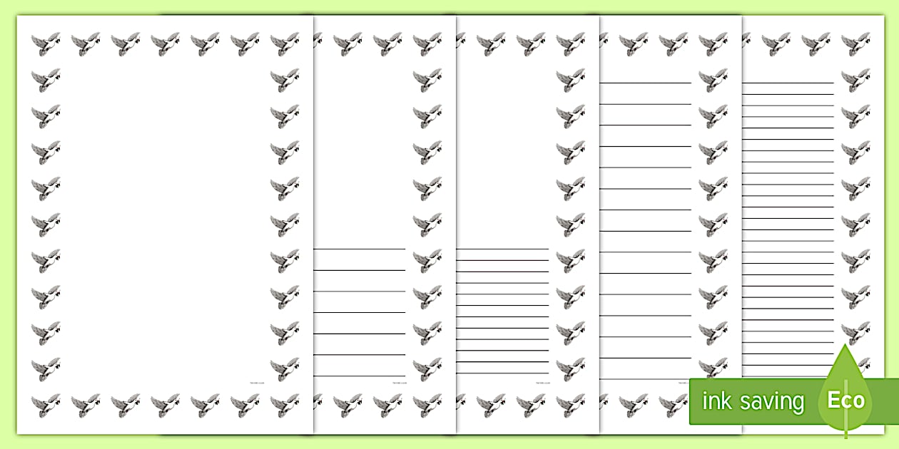 Editable Peace-Themed Page Borders (teacher made) - Twinkl