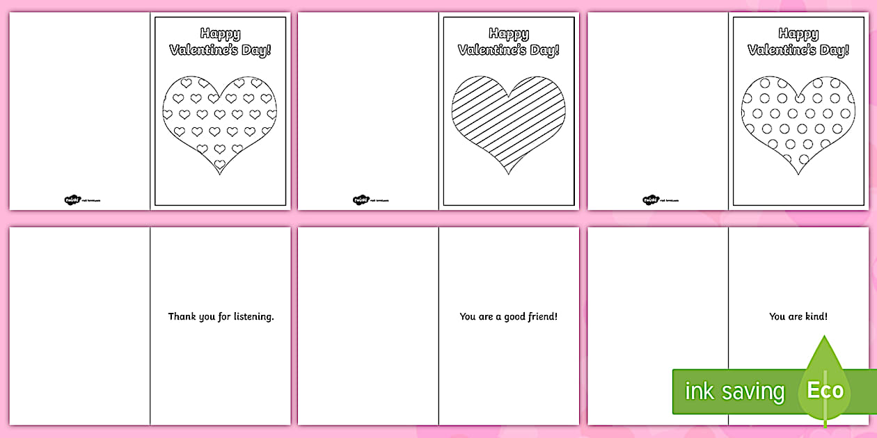 Kindness Messages Valentine's Day Cards - Twinkl