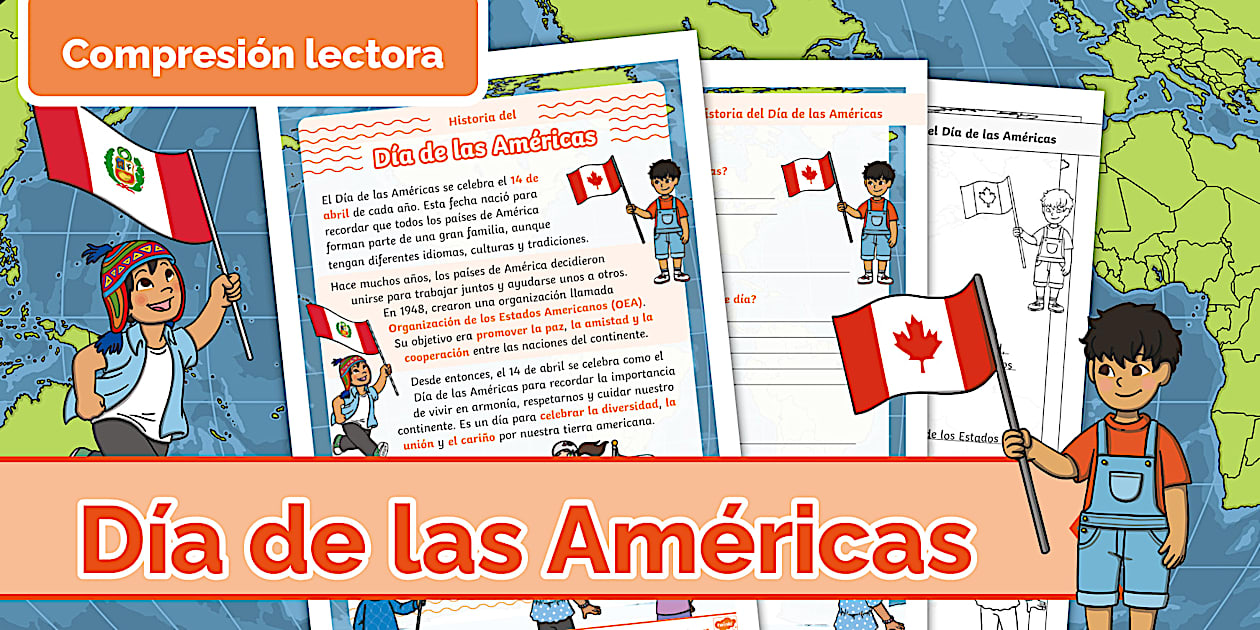 Lectura sobre el Día de las Américas | Twinkl