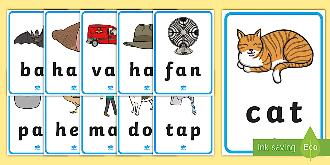 CVC Words With Pictures | CVC Resources | Twinkl - Twinkl