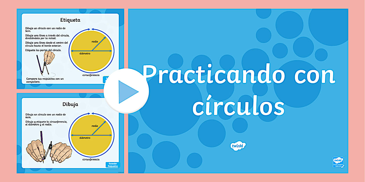 PowerPoint: Practicando con círculos (teacher made)