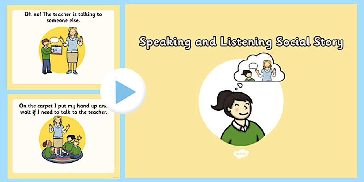Speaking and Listening Social Situation PowerPoint - Twinkl