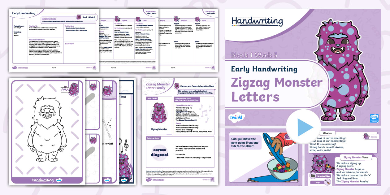Early Handwriting: Block 1 Week 5