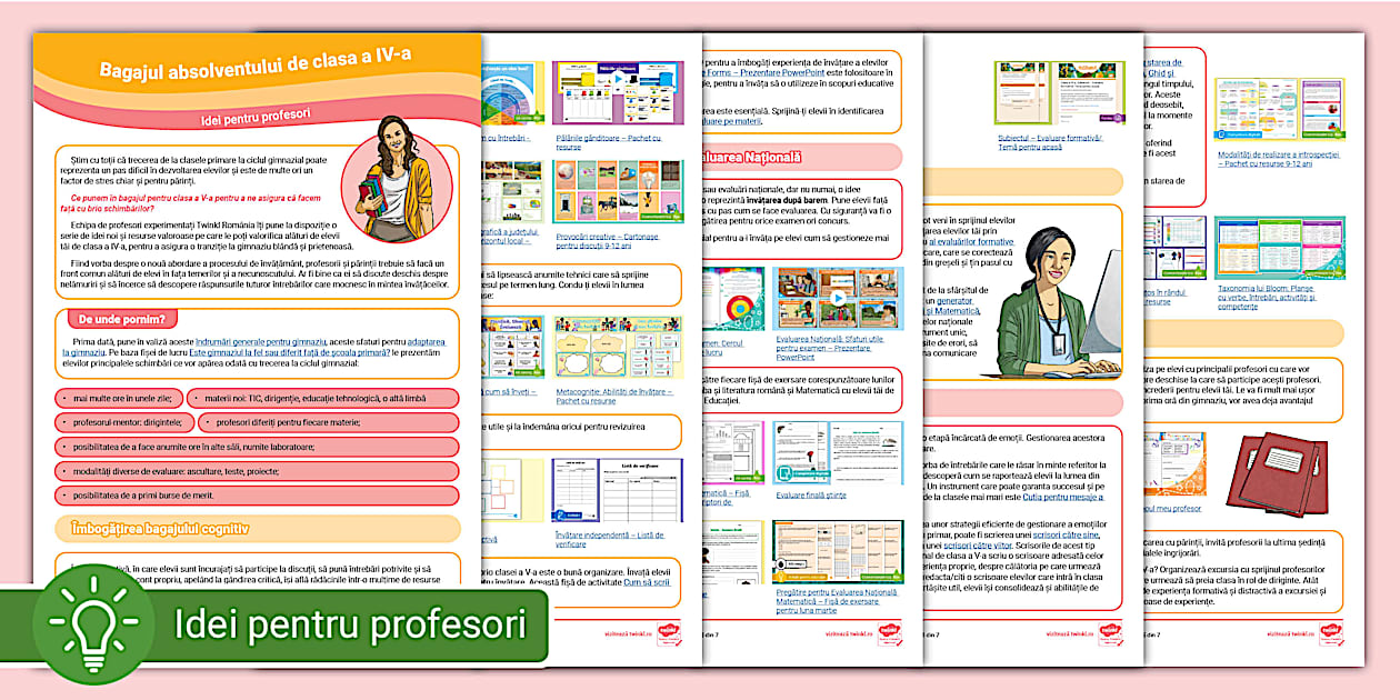 FREE! - Clasa 5/a V-a: Adaptarea la gimnaziu – Idei pentru profesori