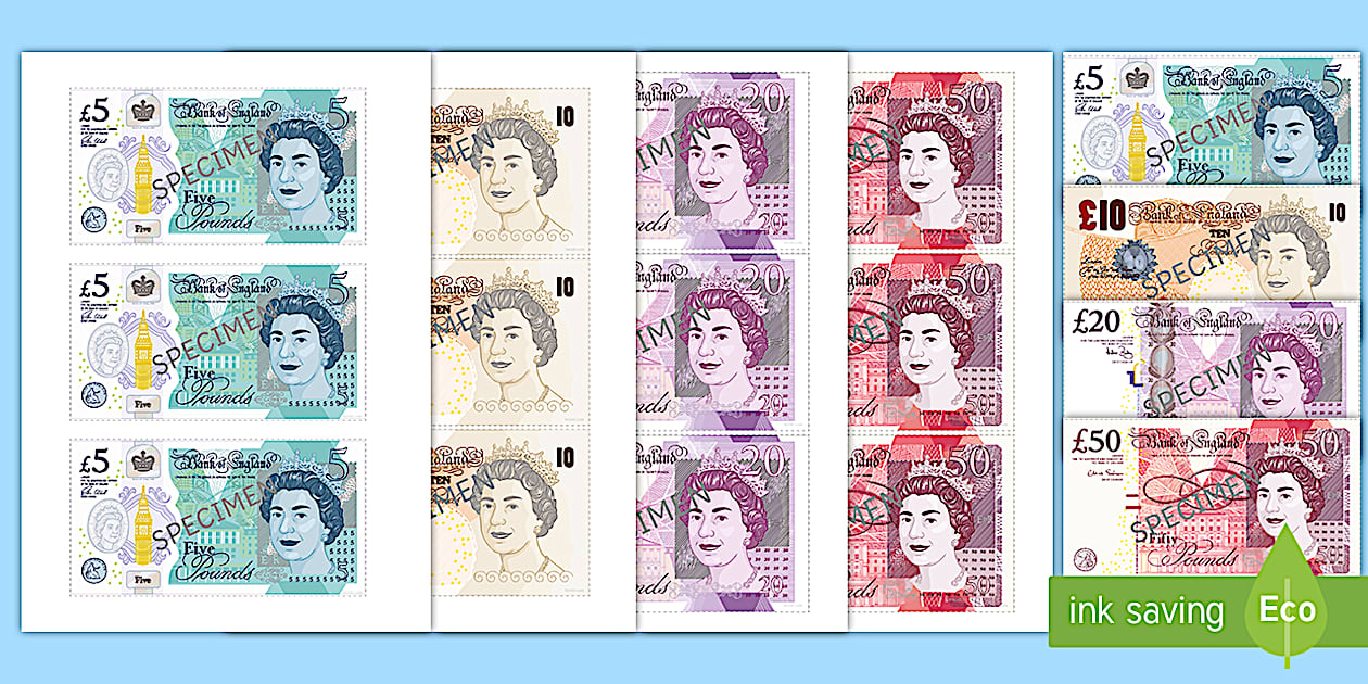 Role-Play Money - Banknotes for Role Play - EYFS - Twinkl