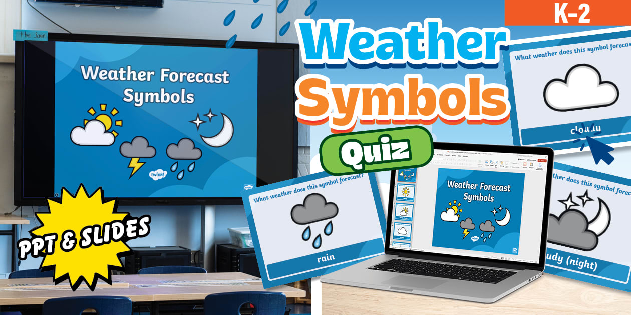Weather Forecast Quiz | Weather Symbols for Kids - Twinkl