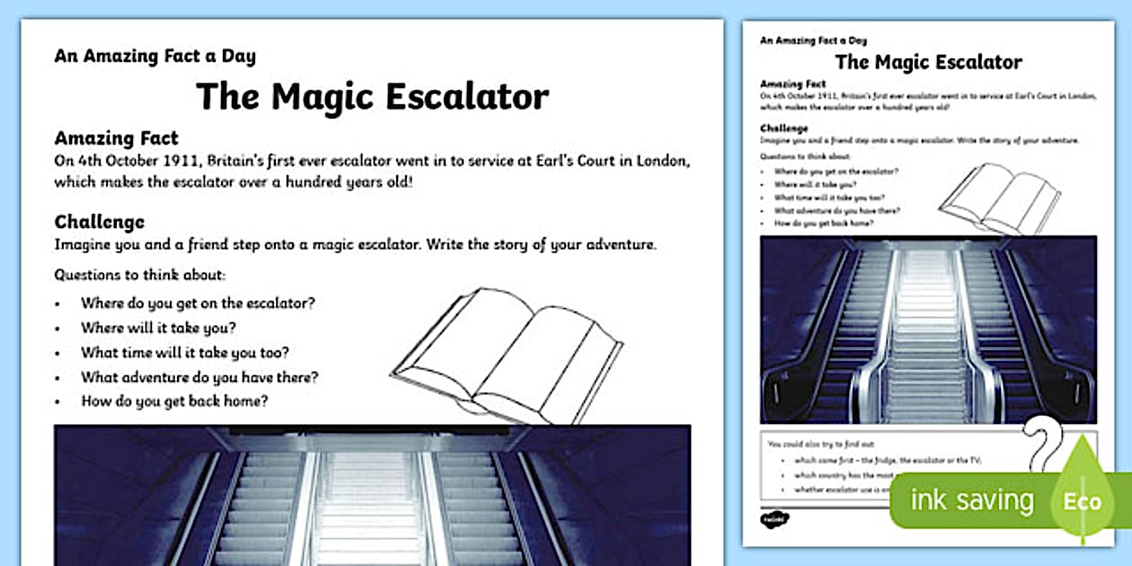 The Magic Escalator Worksheet / Worksheet, worksheet