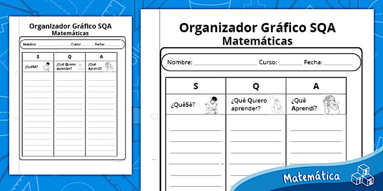 Cuadro SQA | Matemáticas | Inicio Clase (teacher made)