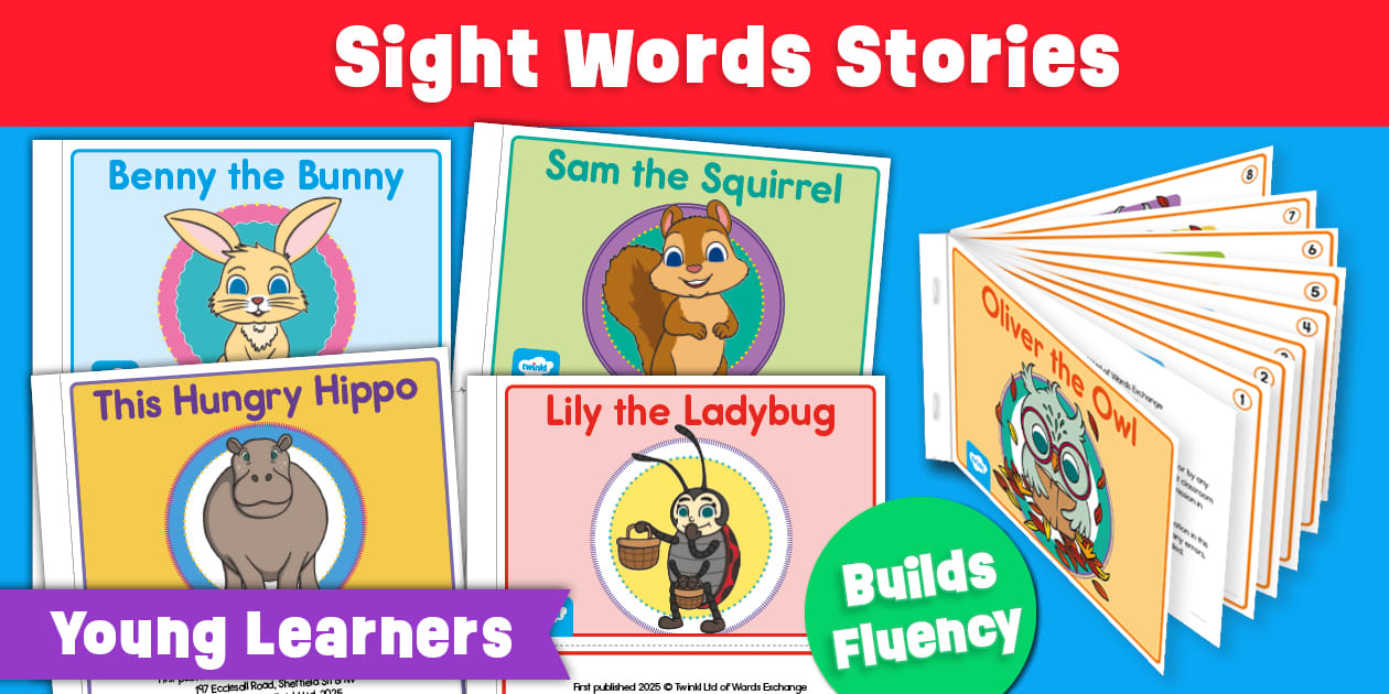 Beginning Sight Words Stories for PreK-K - Twinkl