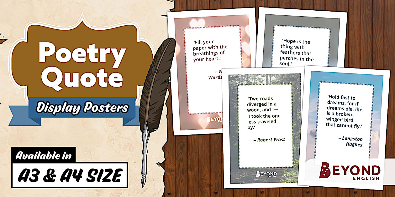 Poetry Quote Posters