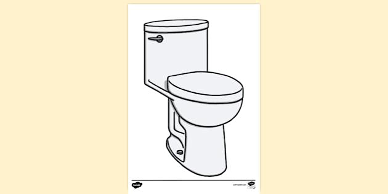Toilet Colouring Sheet | Colouring Sheets (teacher made)