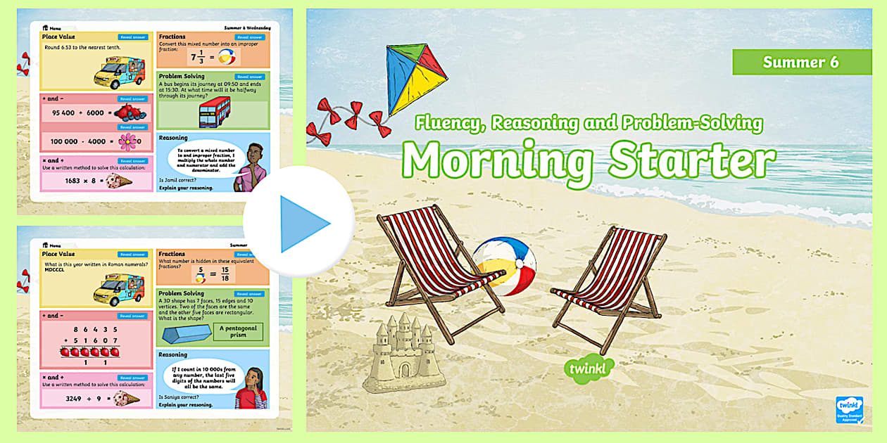Year 5 Maths Summer Morning Starter PowerPoint 6 - Twinkl