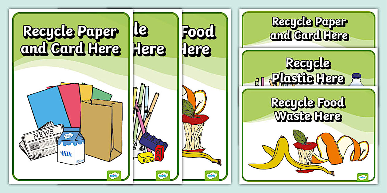 Recycling Posters | Environment | Twinkl Display Resource