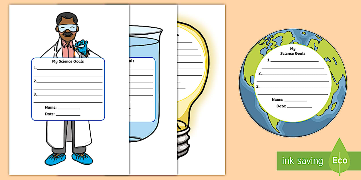 Science Goals Cut-Outs (Teacher-Made) - Twinkl