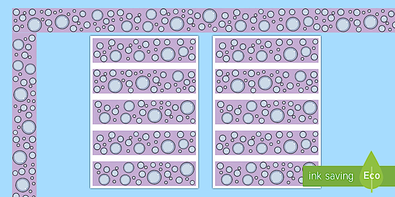 Bubble Station Display Borders (Hecho por educadores)