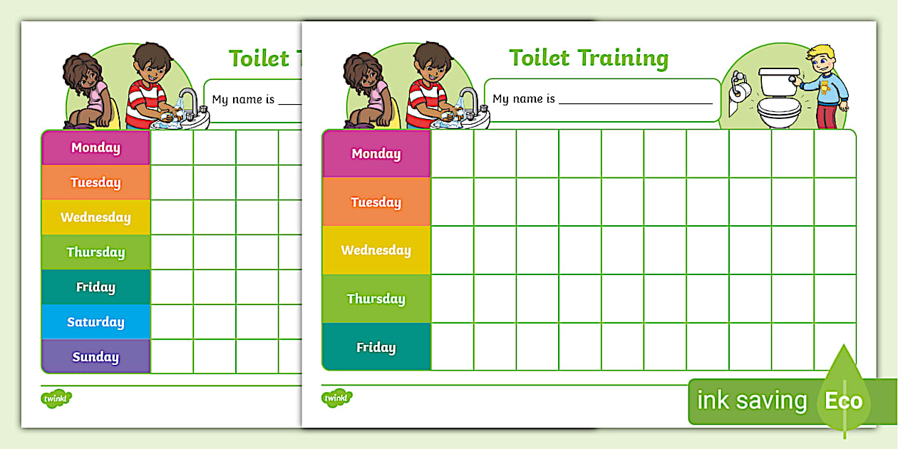 Toilet Training Reward Chart - Twinkl