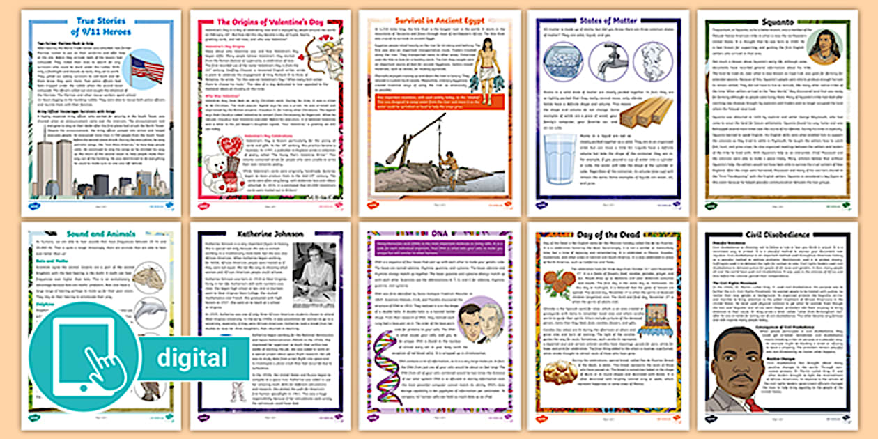 5th Grade Reading Comprehension Activity Pack | Twinkl USA
