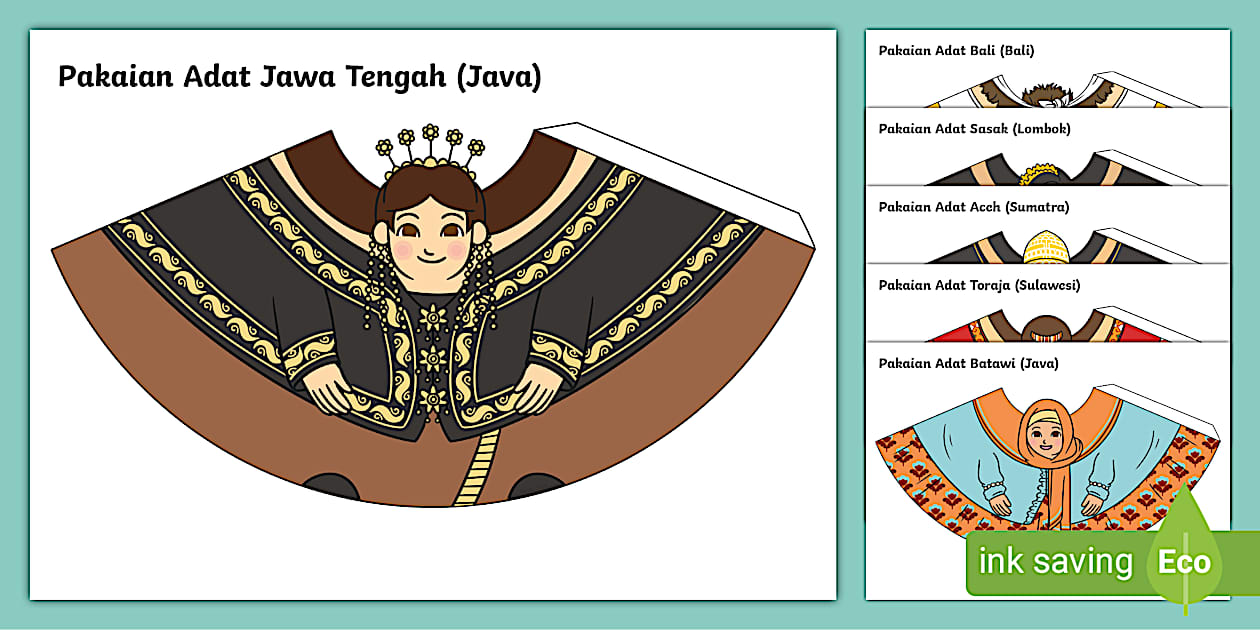 Indonesian Cone People (teacher made) - Twinkl