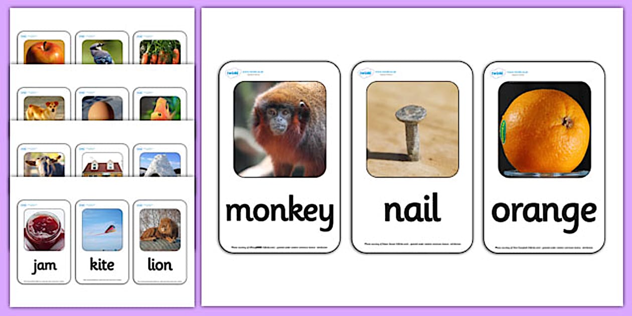 A-Z Alphabet Photo Flash Cards (teacher made) - Twinkl