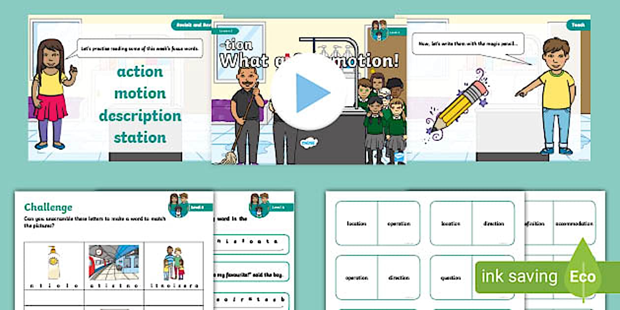 -tion Lesson Pack (teacher made) - Twinkl