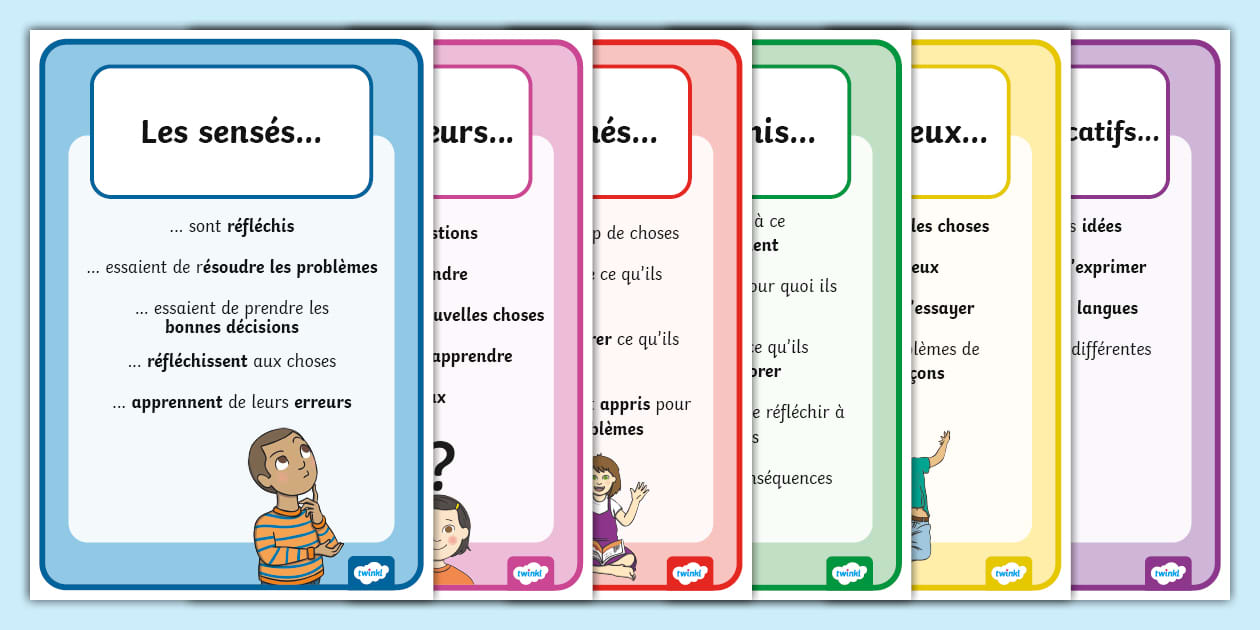 Affiches sur les profils de l'apprenant du PP de l'IB