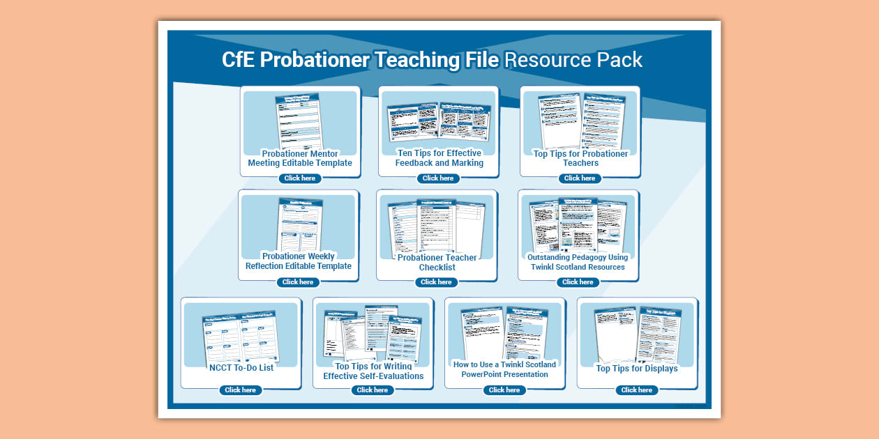 CfE Probationer Teaching File Resource Pack - Twinkl