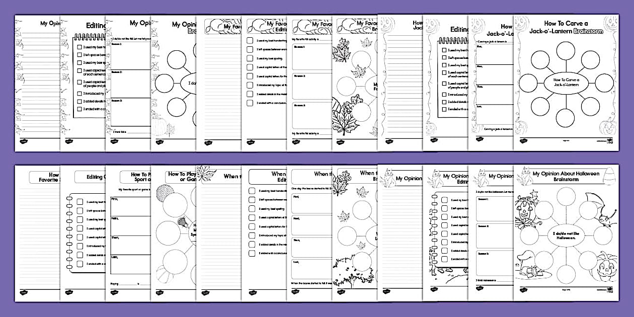 First Grade Fall Writing Prompts Pack (teacher made)