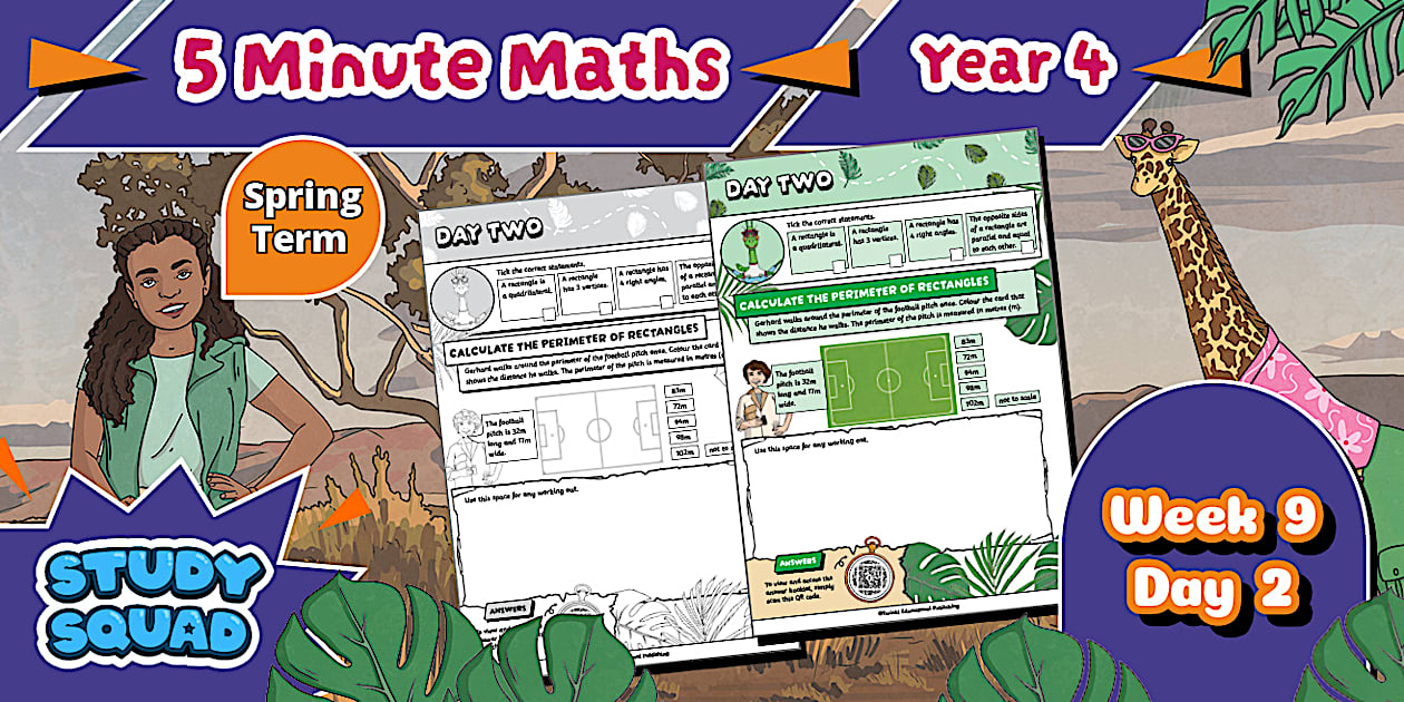 👉 Study Squad 5 Minute Maths - Year 4 Spring - Week 9 Day 2