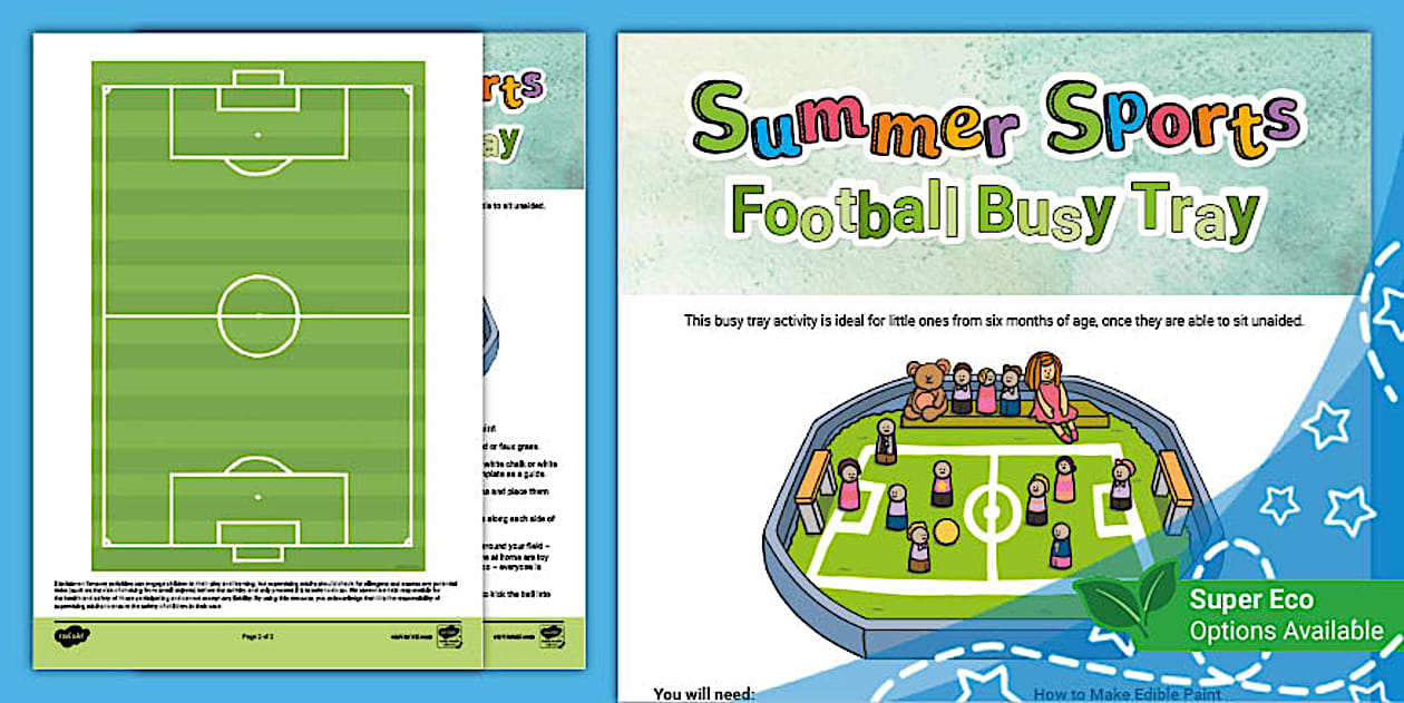 Football Busy Tray | Parents Summer Sports Activity