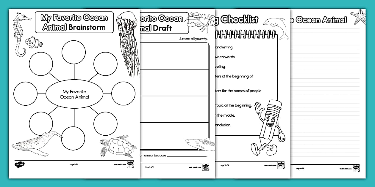 Ocean Writing Prompts I Twinkl Canada Resources - Twinkl