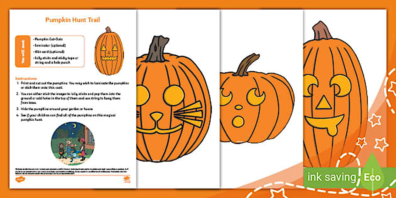 Pumpkin Hunt Trail (teacher made) - Twinkl