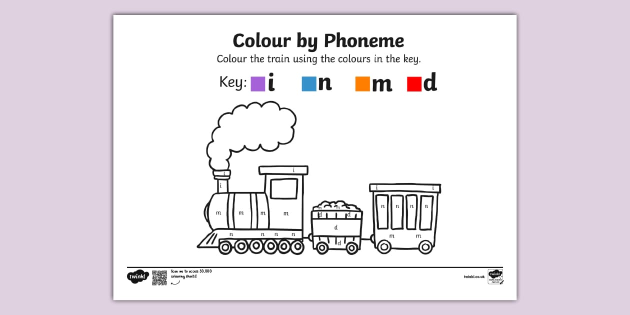 Colour by Phoneme Train Phase 2 i n m d