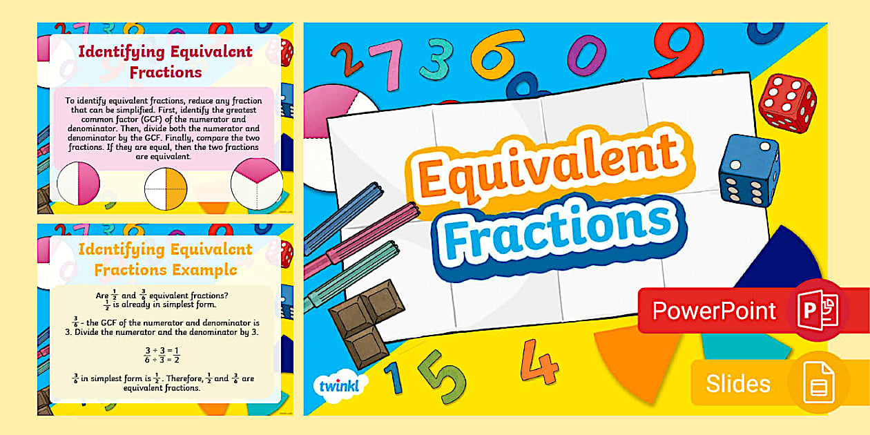 Third Grade Equivalent Fractions PowerPoint & Google Slides