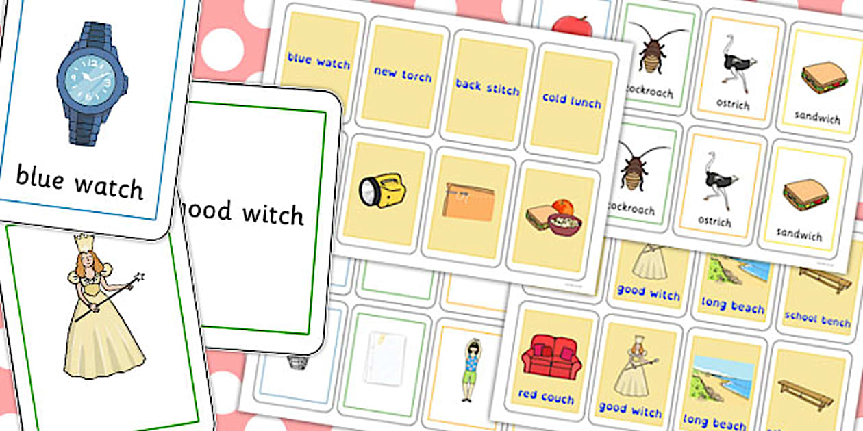 Two Syllable Final 'Ch' Sound Playing Cards - Twinkl