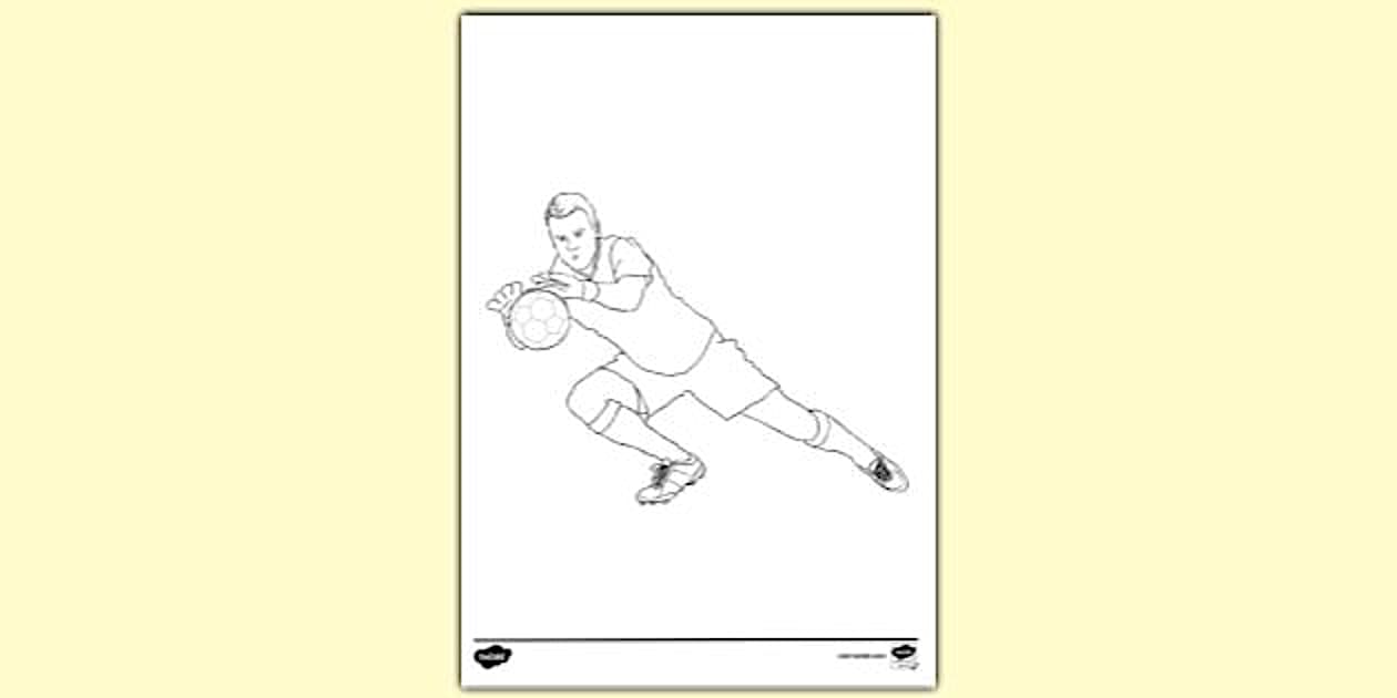 Igor Akinfeev Russia Colouring | Colouring Sheets