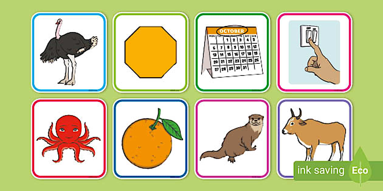 Initial Sounds Alliteration Picture Cards: Letter o - Twinkl