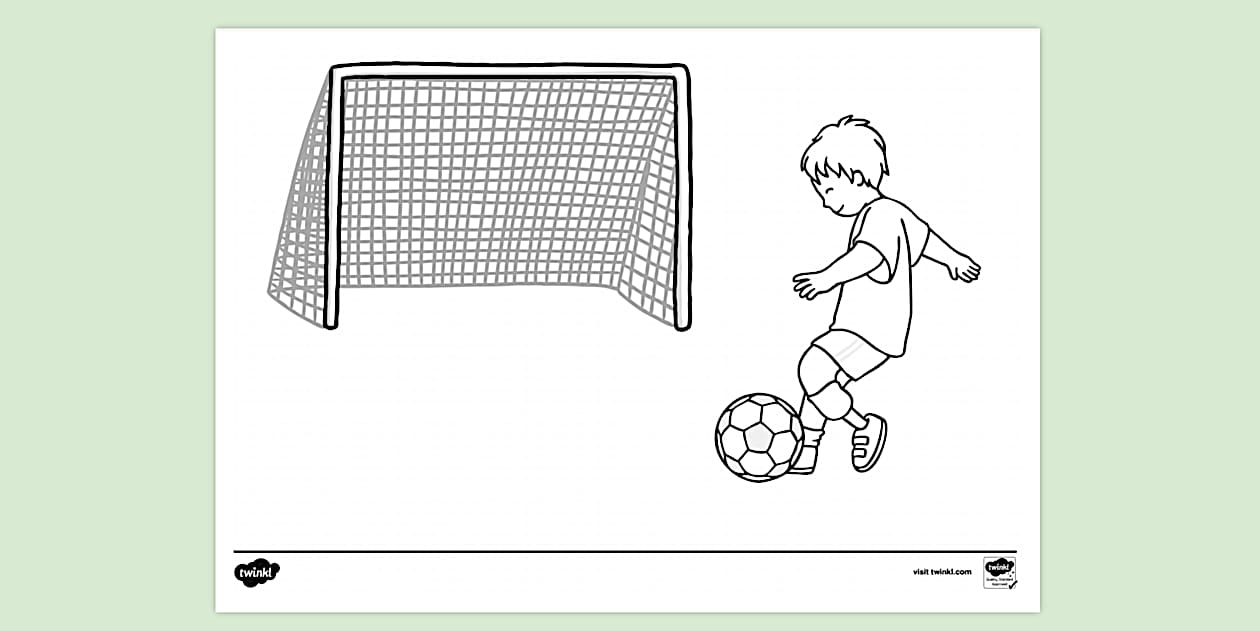 Free Football Colouring Page | Colouring Sheets - Twinkl