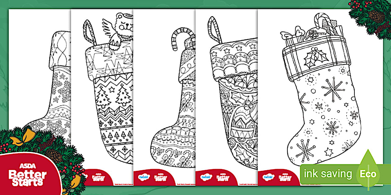 FREE! - ASDA Better Starts: Christmas Colouring - Twinkl